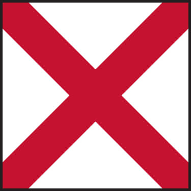 V-Victor International Code of Signals Flag – Flagpoles Etc
