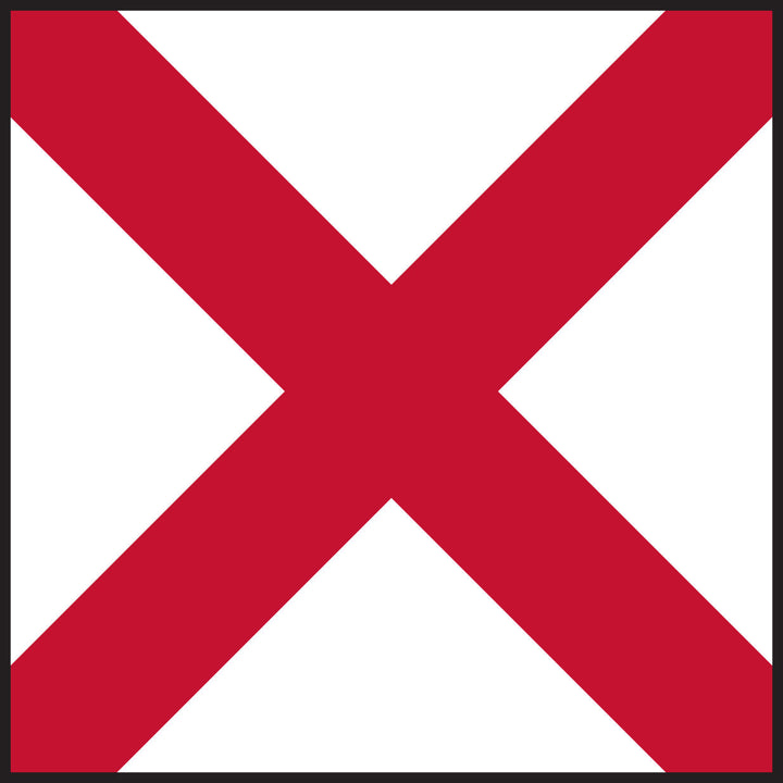 V-Victor International Code of Signals Flag – Flagpoles Etc